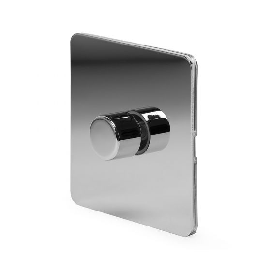 Soho Lighting Polished Chrome Flat Plate 250W 1 Gang 2 Way Trailing ...