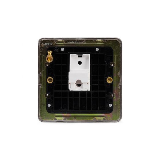 Soho Lighting Brushed Chrome Flat Plate 1 Gang Data Socket RJ45 ...