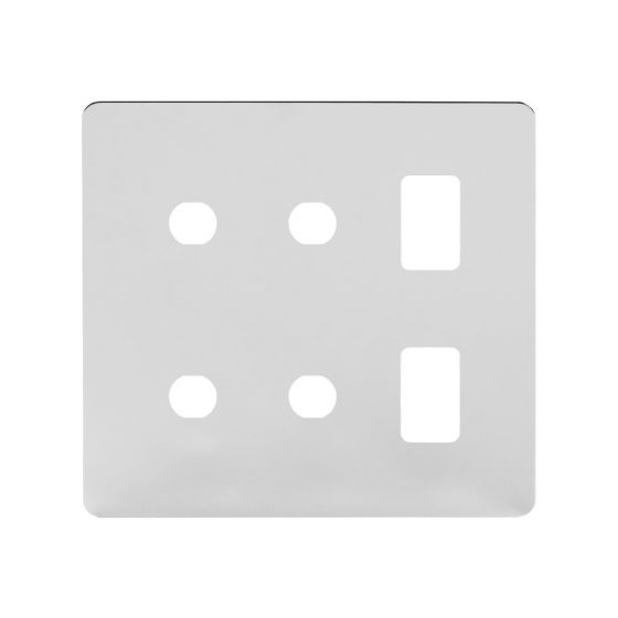 Soho Lighting Polished Chrome Flat Plate 6 Gang 2RM+4CM Dual Module ...