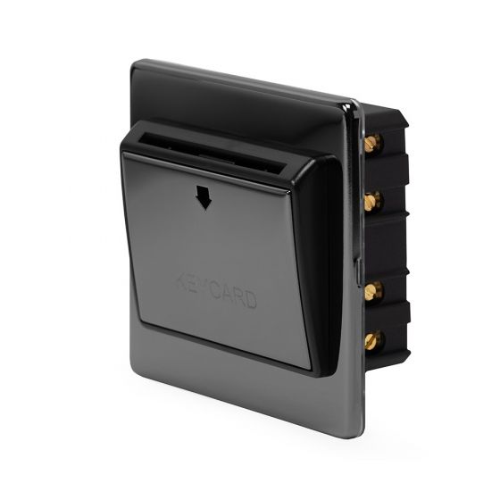 Soho Lighting Black Nickel 32A Key Card Switch With Black Insert - Elesi