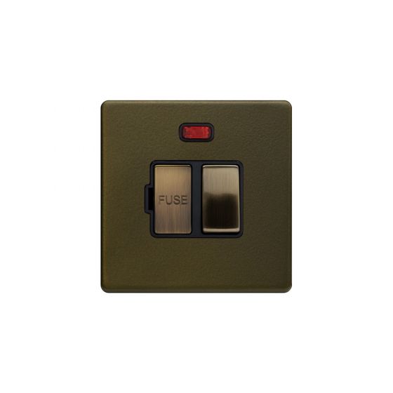 Soho Lighting Bronze 13A Double Pole Switched Fused Connection Unit ...