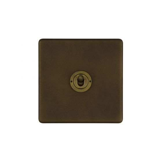 Soho Lighting Vintage Brass 1 Gang 2 Way Toggle Switch - Elesi