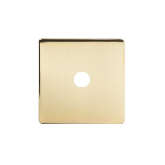 Soho Lighting Brushed Brass 1 Gang CM Circular Module Grid Switch Plate ...