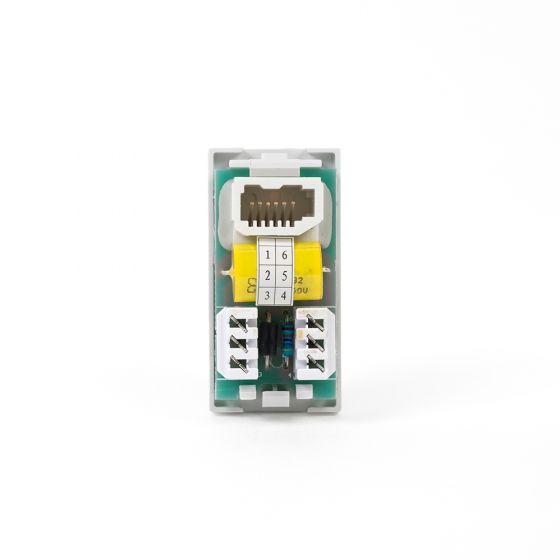 Soho EuroMod BT Master Telephone Socket - White - Elesi